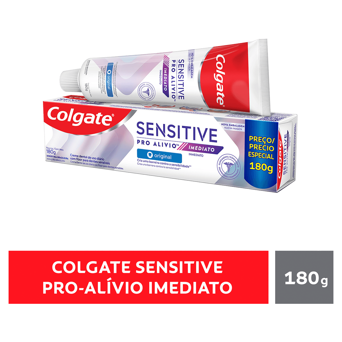 Creme Dental Colgate Sensitive Pro-Alívio Imediato -180g - Drogaria Rosário