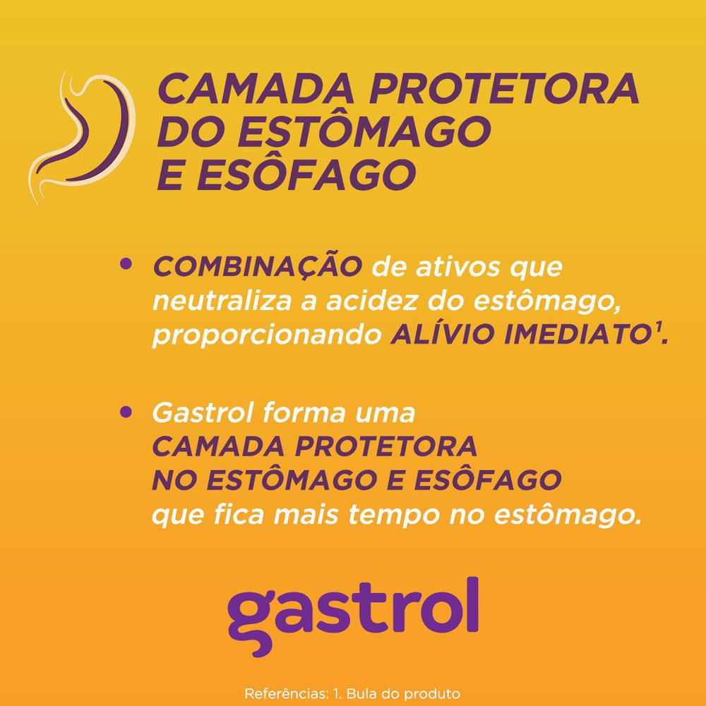 Gastrol Antiácido Pastilhas Mastigáveis 20 Unidades Alívio Rápido ...