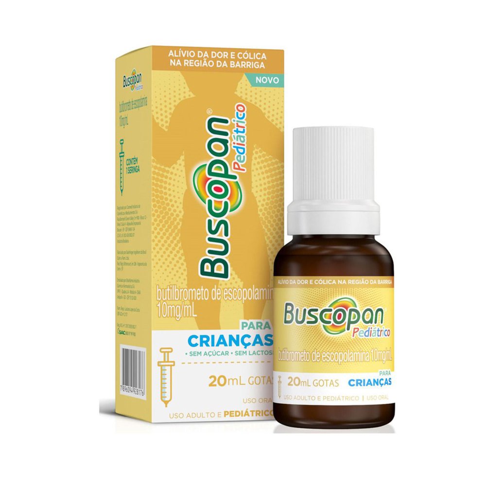 Buscopan Pediátrico 20ml Gotas - Alívio de Cólicas - Drogaria Rosário