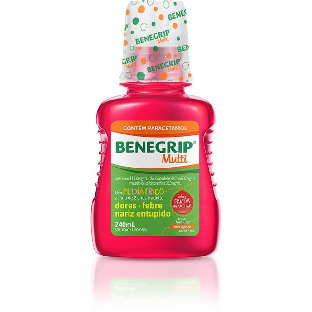 Benegrip Multi – Xarope Antigripal - Solução Oral - 240ml - FARMALIFE