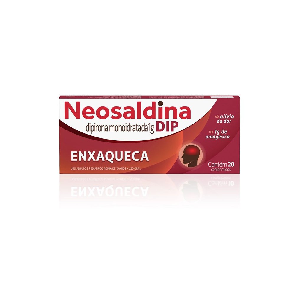 Medicamento Dipirona Monoidratada 1g Neosaldina 20 Comprimidos ...