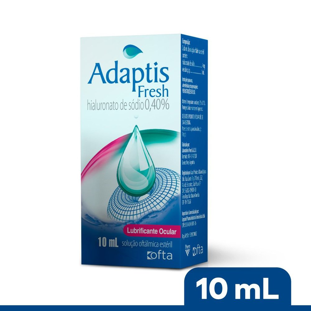 Adaptis Fresh Solução Oftálmico 0,004 10ml - Drogarias Tamoio