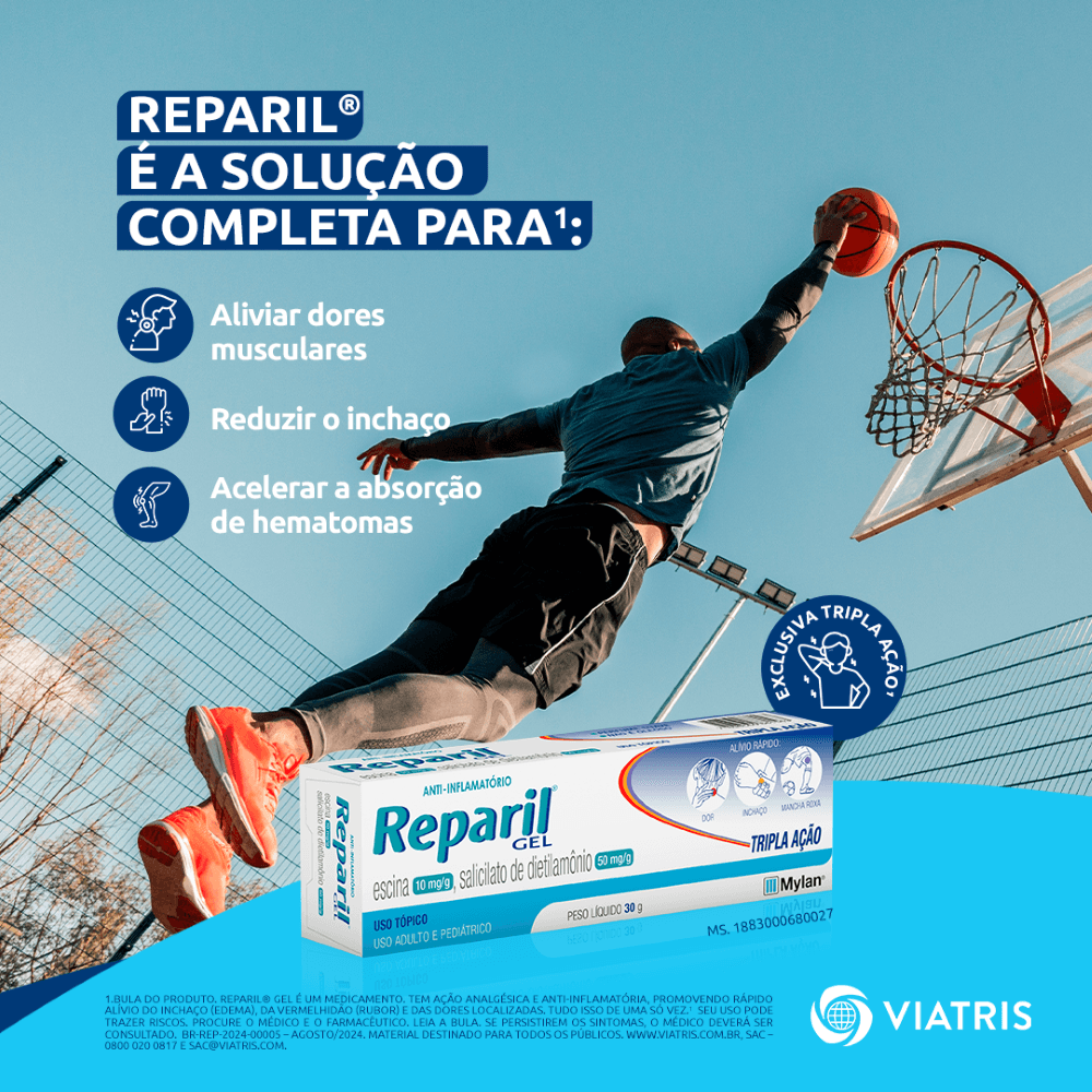 Reparil Gel Mylan 30g – Gel Anti-Inflamatório para Dores Musculares ...