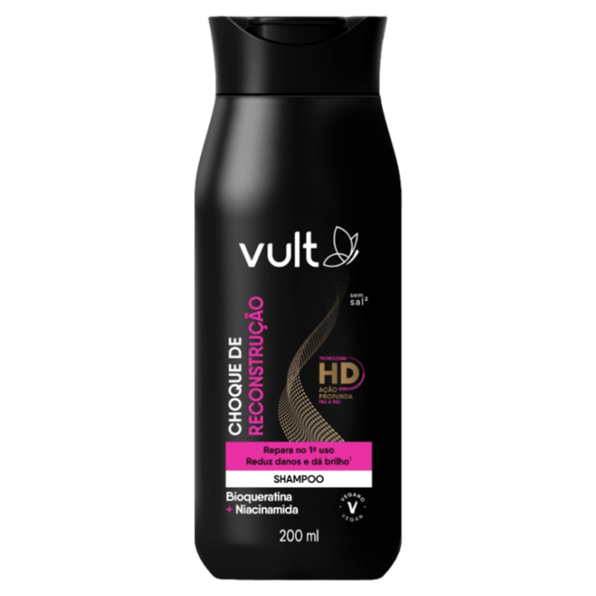 Shampoo Vult Choque de Reconstrução - 200ml - Drogarias Tamoio