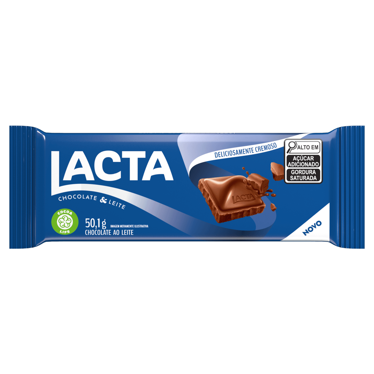 Chocolate ao Leite Lacta - 50g - Drogasmil