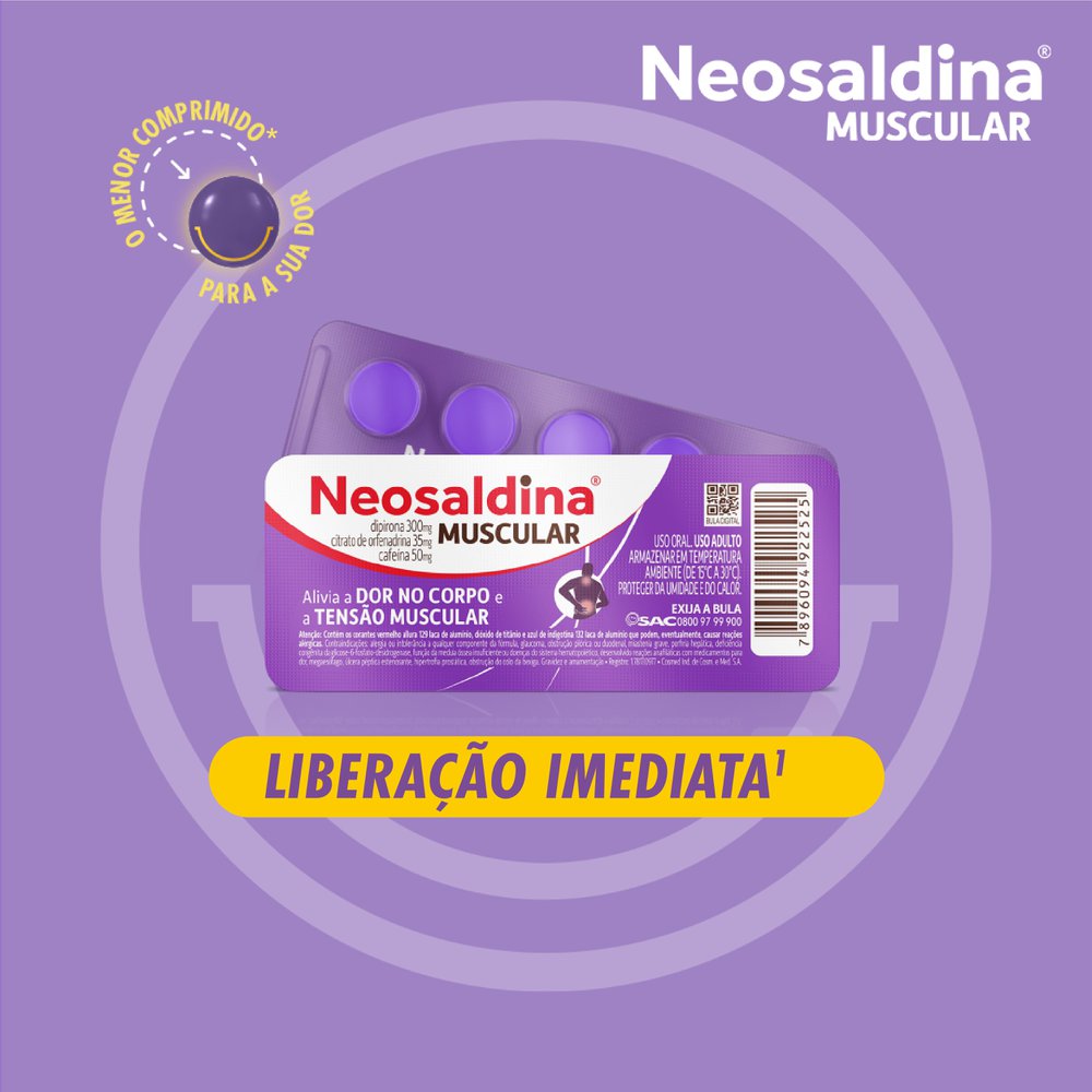 Neosaldina Muscular 300mg - 10 Comprimidos Revestidos - FARMALIFE