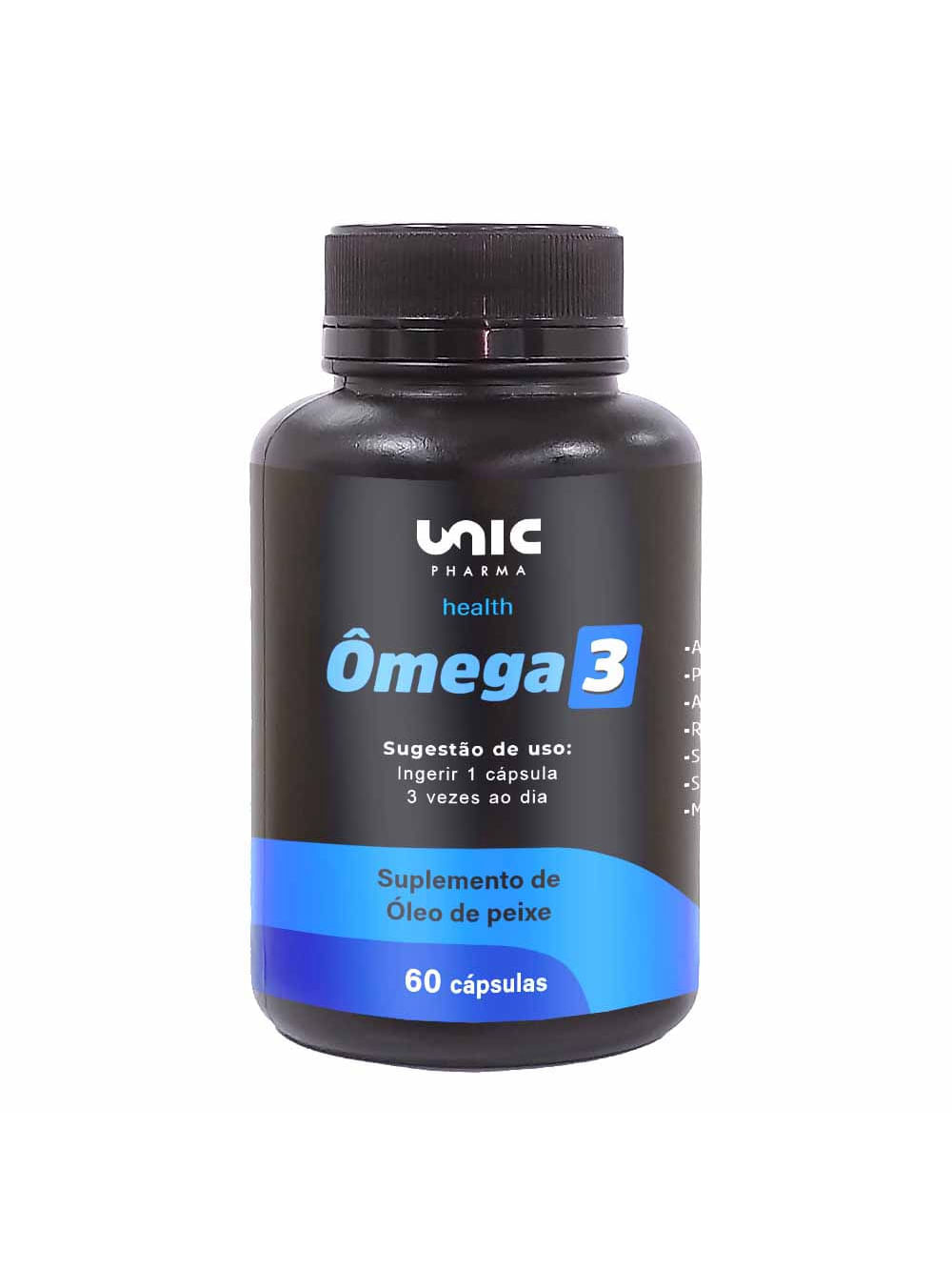 Ômega 3 Cápsulas 60 UnicPharma - Drogarias Tamoio