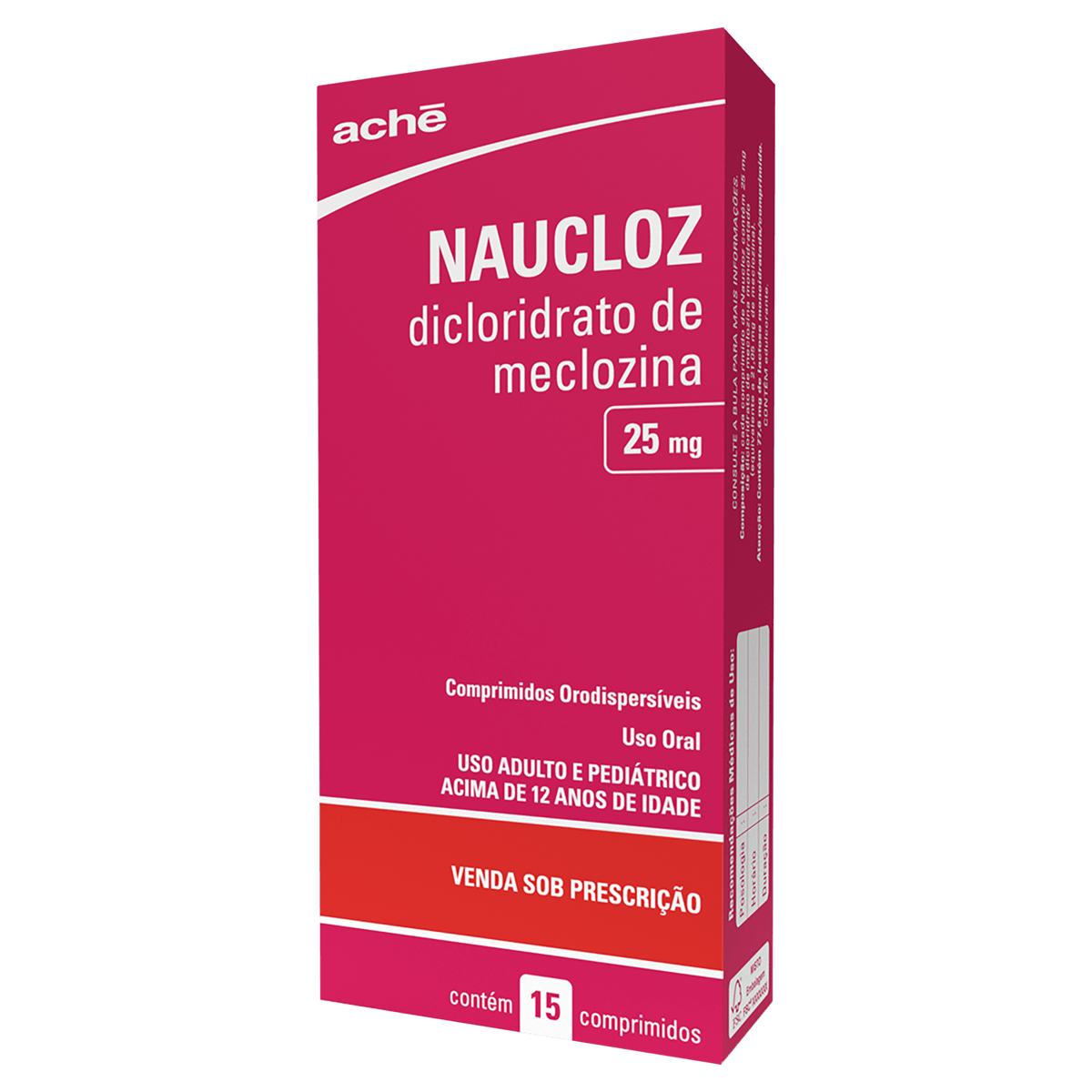Naucloz 25mg - 15 Comprimidos - Drogaria Rosário