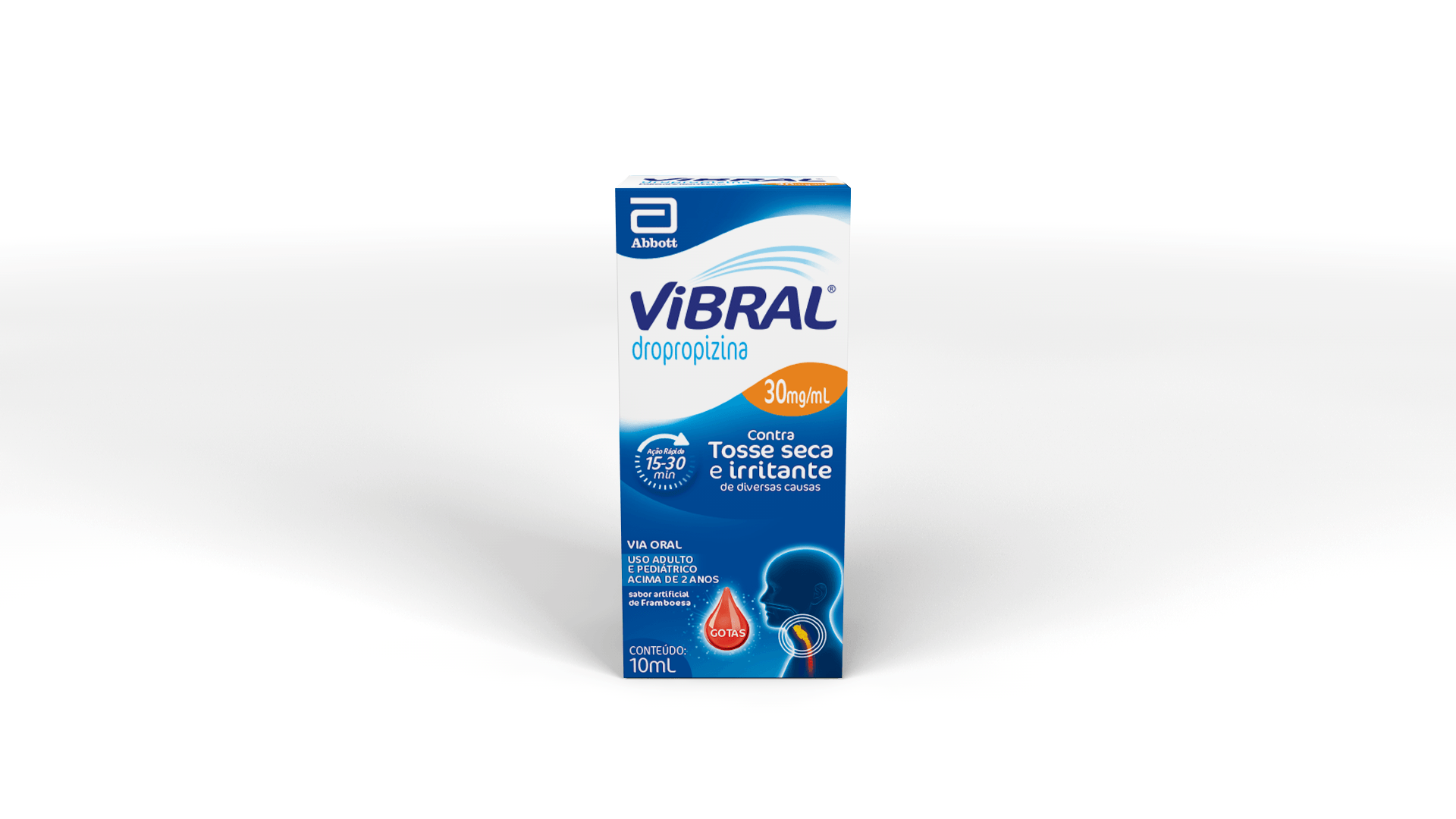 Vibral 30mg/ml Solução Oral 10ml Antitussígeno Dropropizina - Drogarias ...