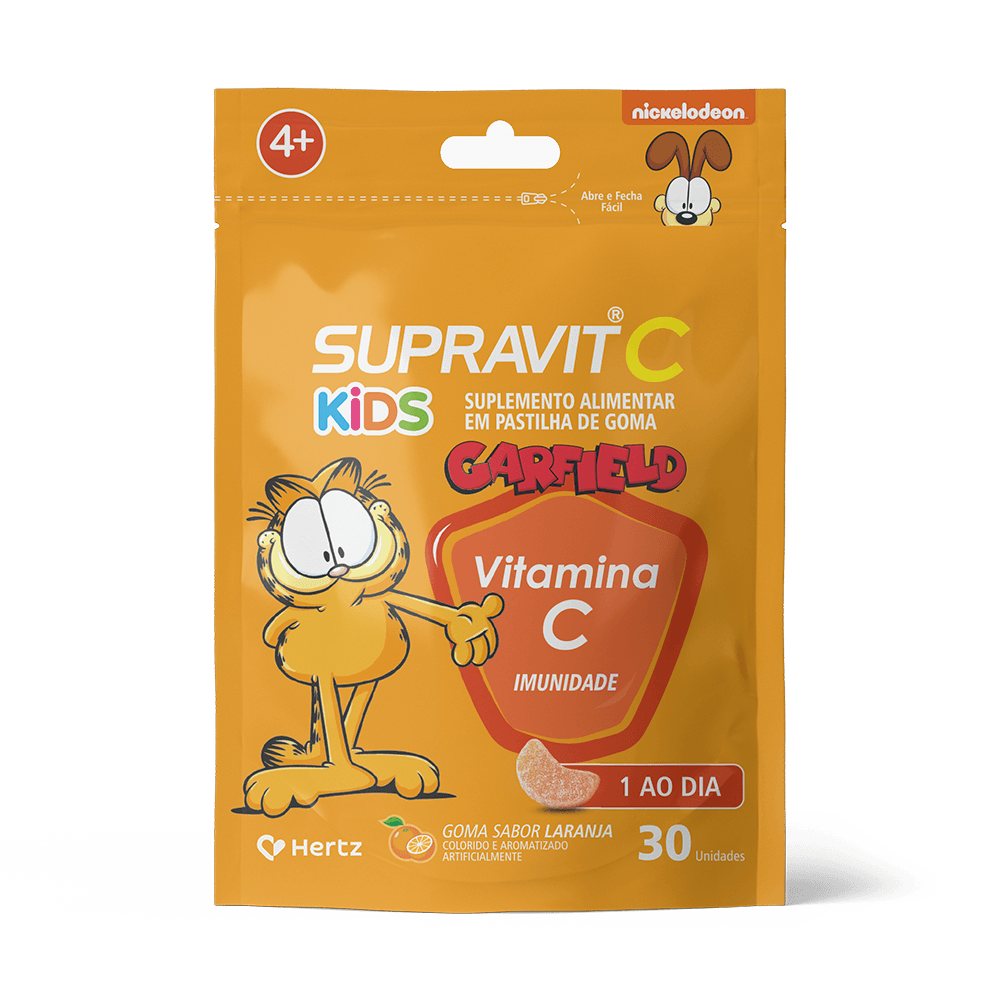 Supravit C Imunidade Kids Laranja - 30 Gomas - Drogaria Rosário