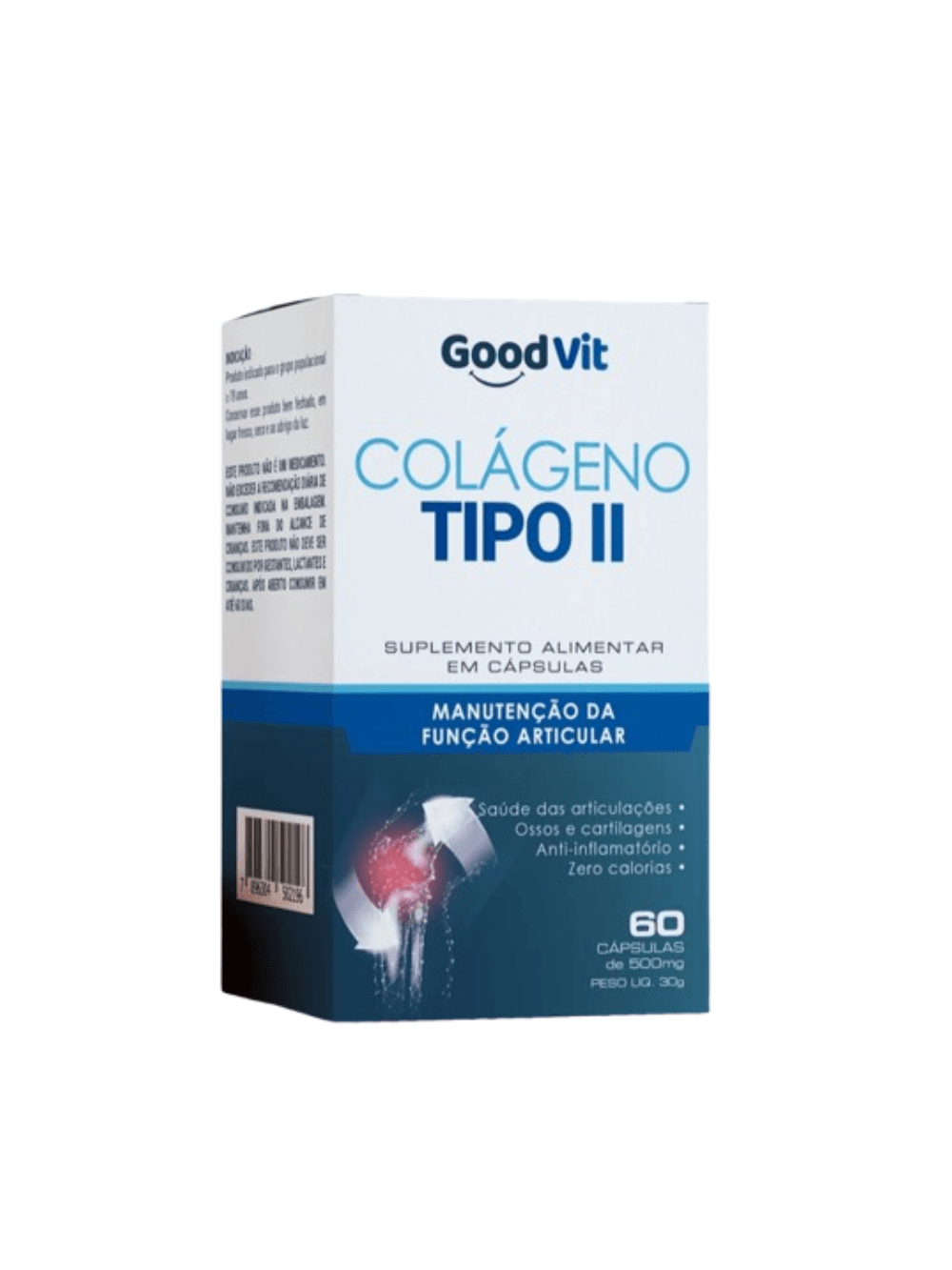Colágeno Tipo II Good-Vit 500 mg 60 cápsulas Saúde Articular - Drogasmil