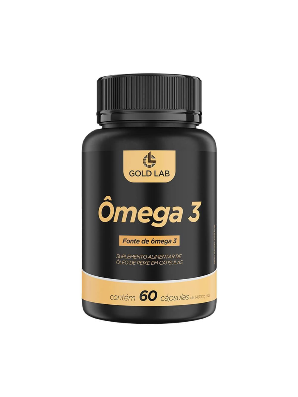Suplemento Ômega 3 60 Cápsulas 1400mg Gold Lab - Drogasmil