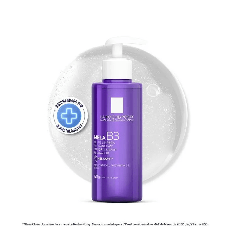 Gel de Limpeza La Roche-Posay MelaB3 - 120g - Drogarias Tamoio