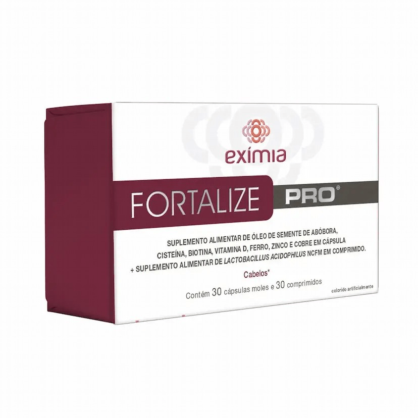 Exímia Fortalize Suplemento Alimentar Pro 30 Cápsulas Moles e 30 ...