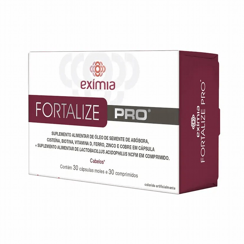 Exímia Fortalize Suplemento Alimentar Pro 30 Cápsulas Moles e 30 ...