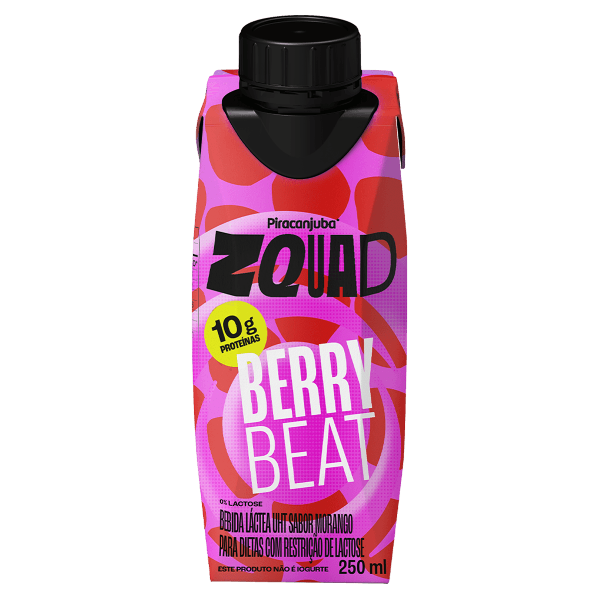 Bebida Láctea UHT Berry Beat Zero Lactose Piracanjuba Zquad - FARMALIFE