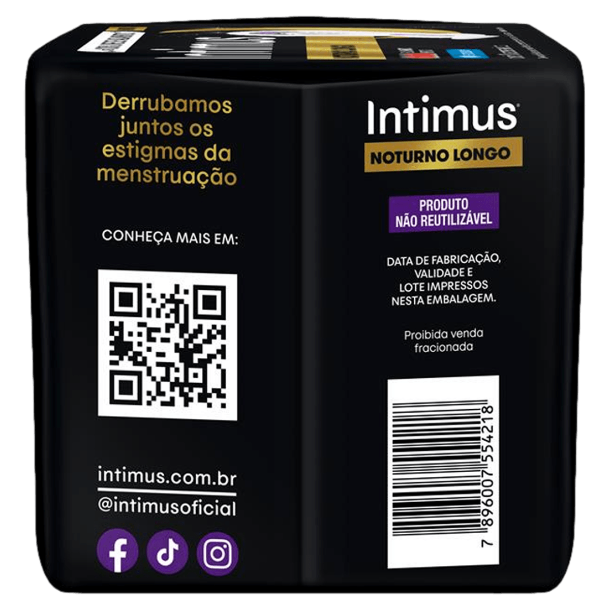 Absorvente com Abas Extra Suave Intimus Noturno Longo - 10 Unidades ...