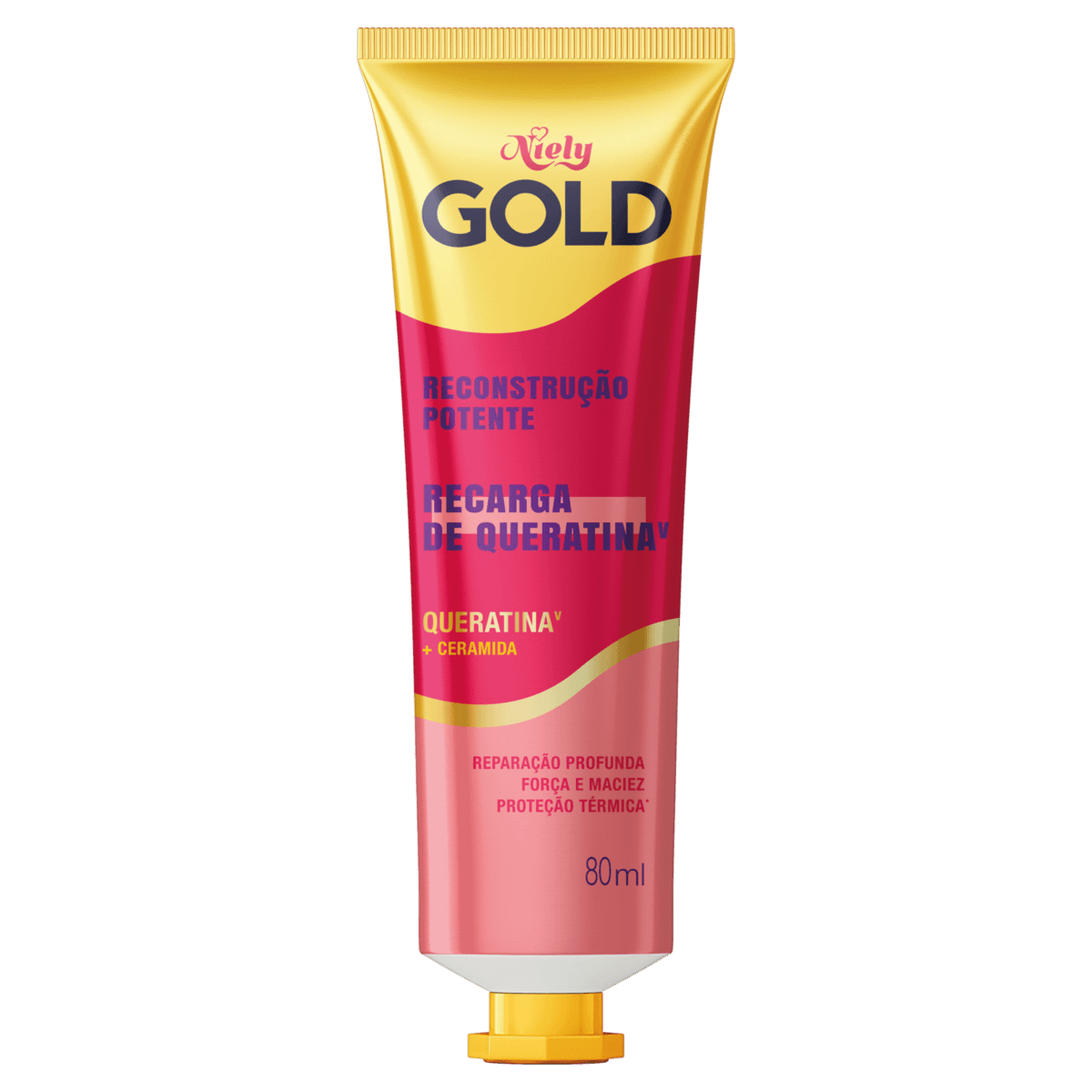 Recarga de Queratina Niely Gold Reconstrução Potente - 80ml - FARMALIFE