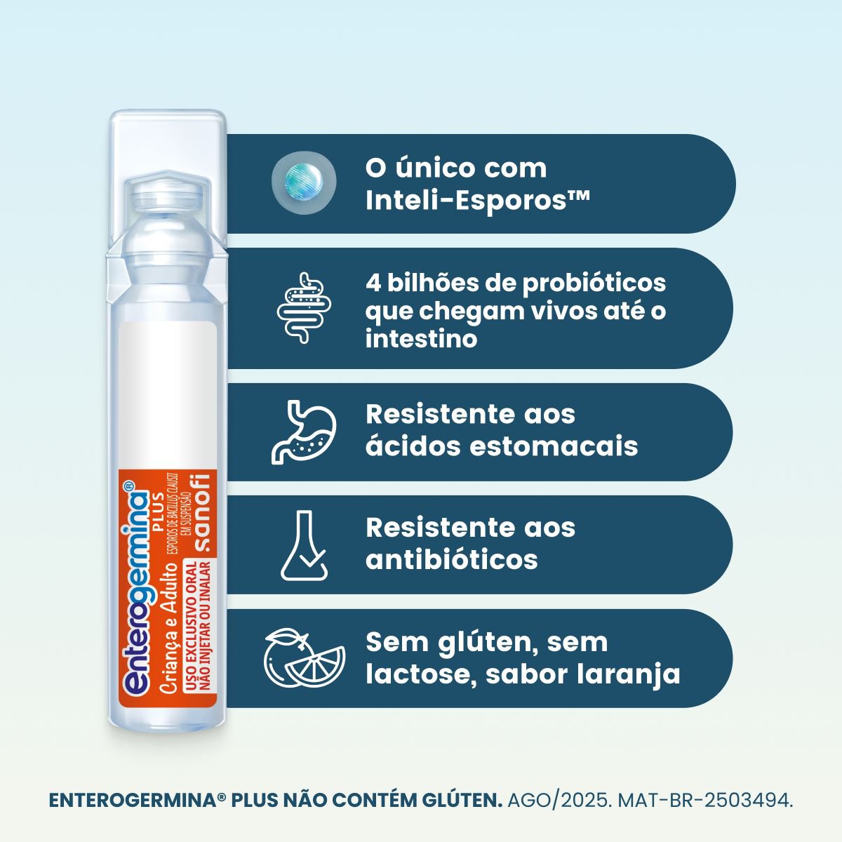 Enterogermina Plus 25ml – Probiótico para Saúde Digestiva Familiar ...