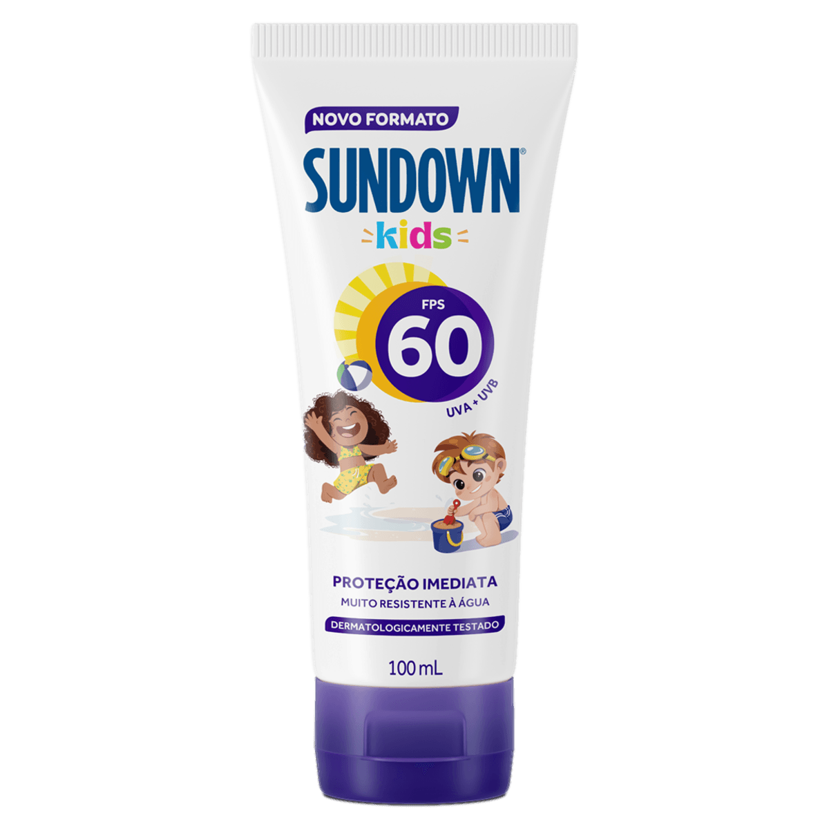 Protetor Solar FPS 60 Sundown Kids - 100ml - Drogarias Tamoio