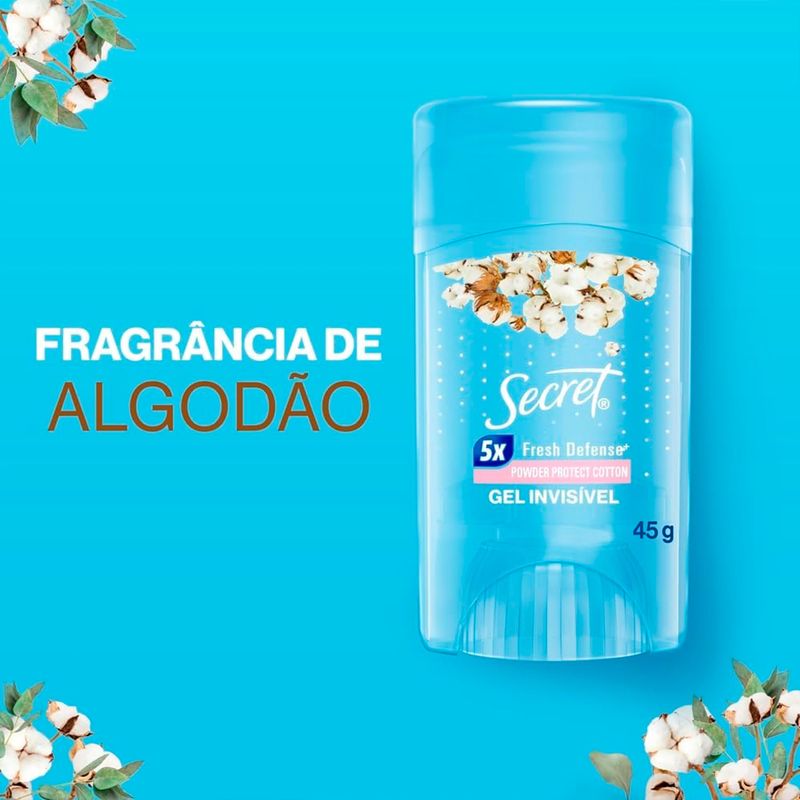 Secret Powder Protect Fresh Defense - Desodorante 45g - Drogasmil