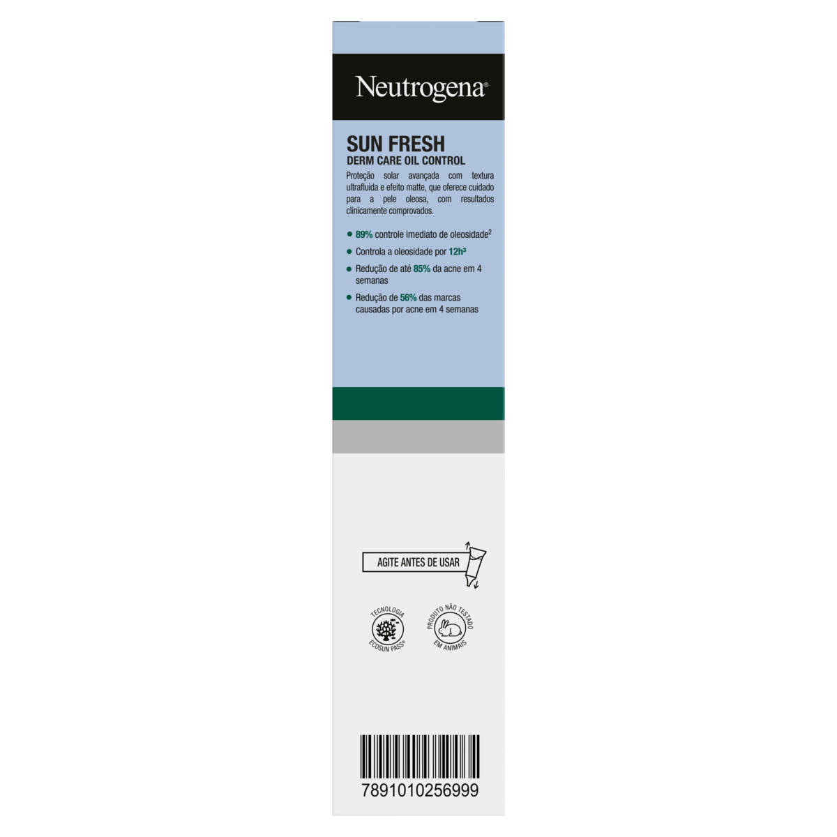 Protetor Solar Facial Toque Seco Neutrogena Sun Fresh FPS 80 - Drogasmil