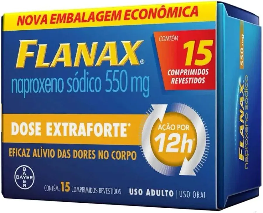 Flanax 550mg Bayer 15 Comprimidos Revestidos | Drogarias Pacheco ...